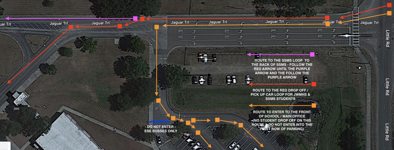 Parking, Driving, Pick Up, Drop Off, Bicycles, and Fencing at JWMHS | JWMHS